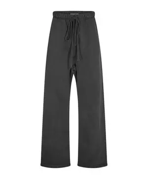 Fear Of God Logo Drawstring Sweatpants - Black