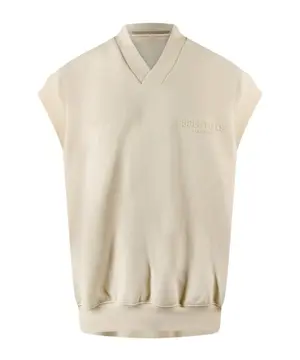 Fear Of God Sleeveless V-neck Sweatshirt Vest - Nude