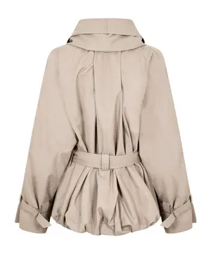 Magda Butrym Khaki Lapel Belted Jacket