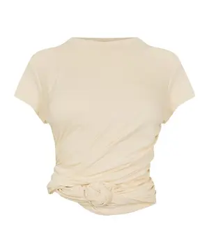 Magda Butrym Wrap Top With Knot Detail