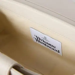 VIVIENNE WESTWOOD Hazel Medium Shoulder Bag - White