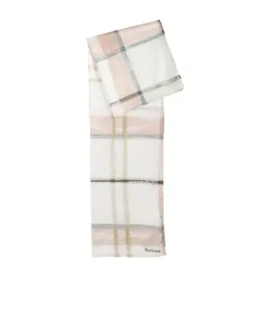 Barbour Gianna Plaid Scarf - White