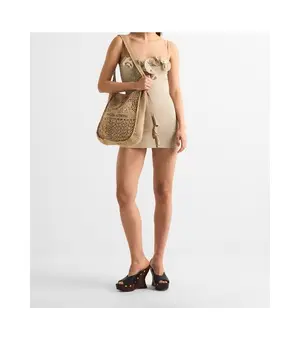 Magda Butrym Crochet Tote Bag - Brown