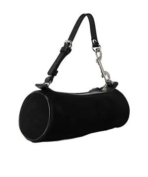 VIVIENNE WESTWOOD Suede Cylindrical Shoulder Bag