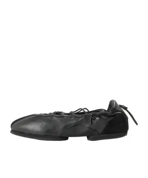 Polo Ralph Lauren Lace Up Ballet Flats - Black