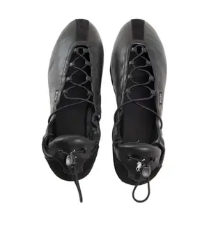 Polo Ralph Lauren Lace Up Ballet Flats - Black