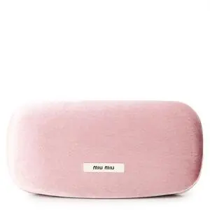 Miu Miu Rectangle Sunglasses With Gold Tone Logo Detail
