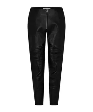 Bottega Veneta Versatile Comfortable Leather Pants - Black