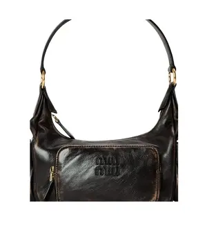 Miu Miu Minimalist And Versatile Shoulder Bag - Black