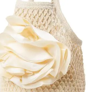 Magda Butrym Devena Medium Tote Bag With Floral Embellishments