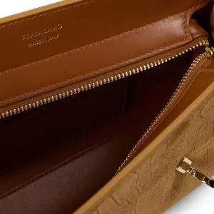 FERRAGAMO Suede Clutch Bag