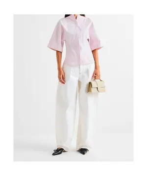 Jacquemus Plain Short Sleeve Shirt - Pink