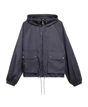 Barbour Anorak Jacket With Hood - Black