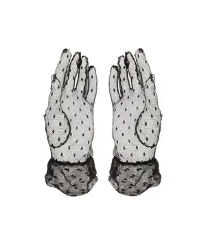 Gucci Lace-trimmed Short Gloves