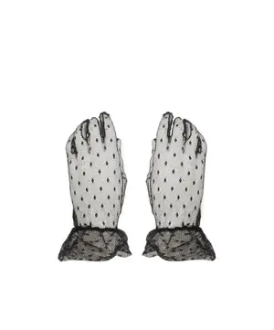 Gucci Lace-trimmed Short Gloves