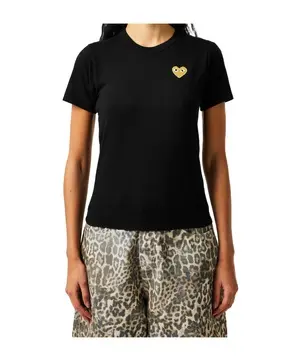 Play Comme Des Garcon Logo Crew Neck T-shirt