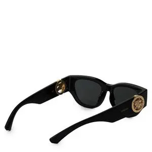 Burberry Square Frame Sunglasses With Gold Tone Embellishment