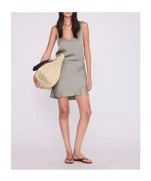 ANINE BING Mini Skirt With Streamlined Profile