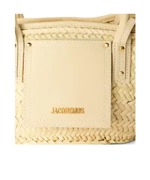 Jacquemus Lightweight Raffia Tote Bag - Nude