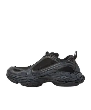 Balenciaga Solid Color Sneakers - Black