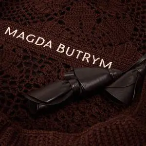 Magda Butrym Woven Crochet Tote Bag - Brown