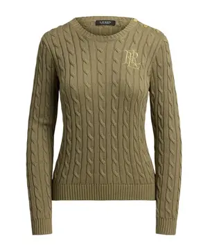 Ralph Lauren Classic Cable Knit Sweater - Brown