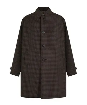 MAISON MARGIELA Checked Mid-length Overcoat