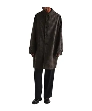 MAISON MARGIELA Checked Mid-length Overcoat
