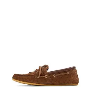 Gucci Vintage Suede Boat Shoes - Brown