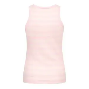 GANNI Striped Cotton Racerback Tank Top