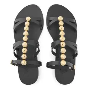 ANCIENT GREEK SANDALS Embellished Flat Sandals