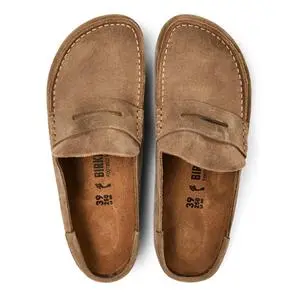 BIRKENSTOCK Suede Mules With Stitching Detail