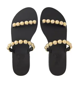 ANCIENT GREEK SANDALS Embellished Flat Sandals