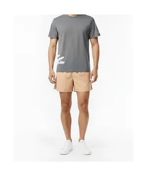 Lacoste Elastic Waistband Athletic Shorts