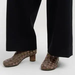 Bottega Veneta Woven Suede Ankle Boots