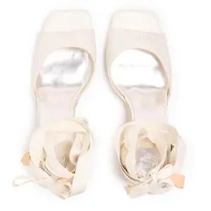 CastaÑer Wedge Espadrille Sandals With Ribbon Fastening