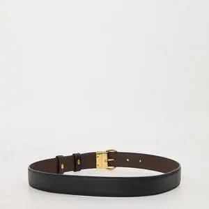 Fendi Reversible Leather Belt With Ff Monogram