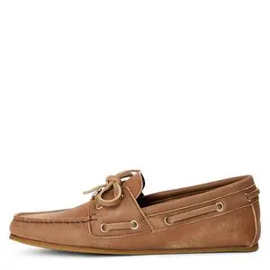 Gucci Leather Lace-up Boat Shoes - Brown