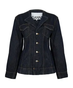 GANNI Rinse Wash Denim Blazer