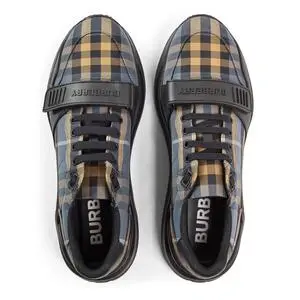 Burberry Checked Lace-up Sneakers