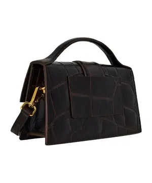 Jacquemus Large Capacity Leather Crossbody Bag