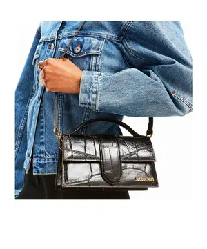 Jacquemus Large Capacity Leather Crossbody Bag