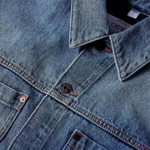 Off-White Oversized Denim Jacket With Logo