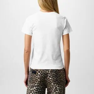 Play Comme Des Garcon Solid Color Crew Neck Short Sleeve