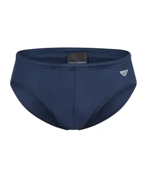 Emporio Armani Simple Swimming Trunks - Blue