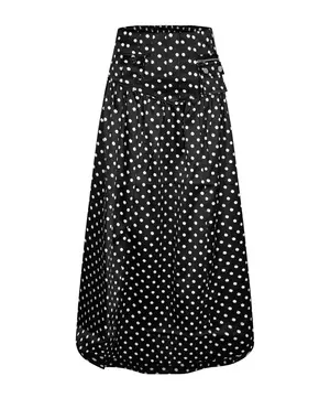 GANNI Polka Dot Midi Skirt