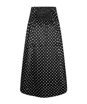 GANNI Polka Dot Midi Skirt