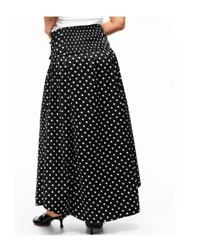 GANNI Polka Dot Midi Skirt
