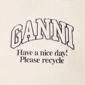 GANNI Leather Tote Bag