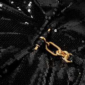 Balmain Sleeveless Sequin Maxi Evening Dress